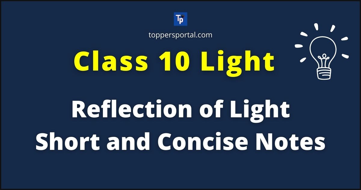 Best Class 10 Reflection of Light Notes for CBSE Board 2023